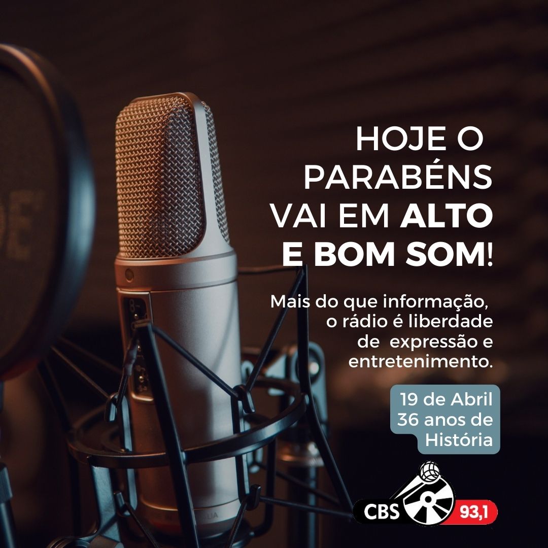CBS FM celebra 36 anos de transmissão no ar